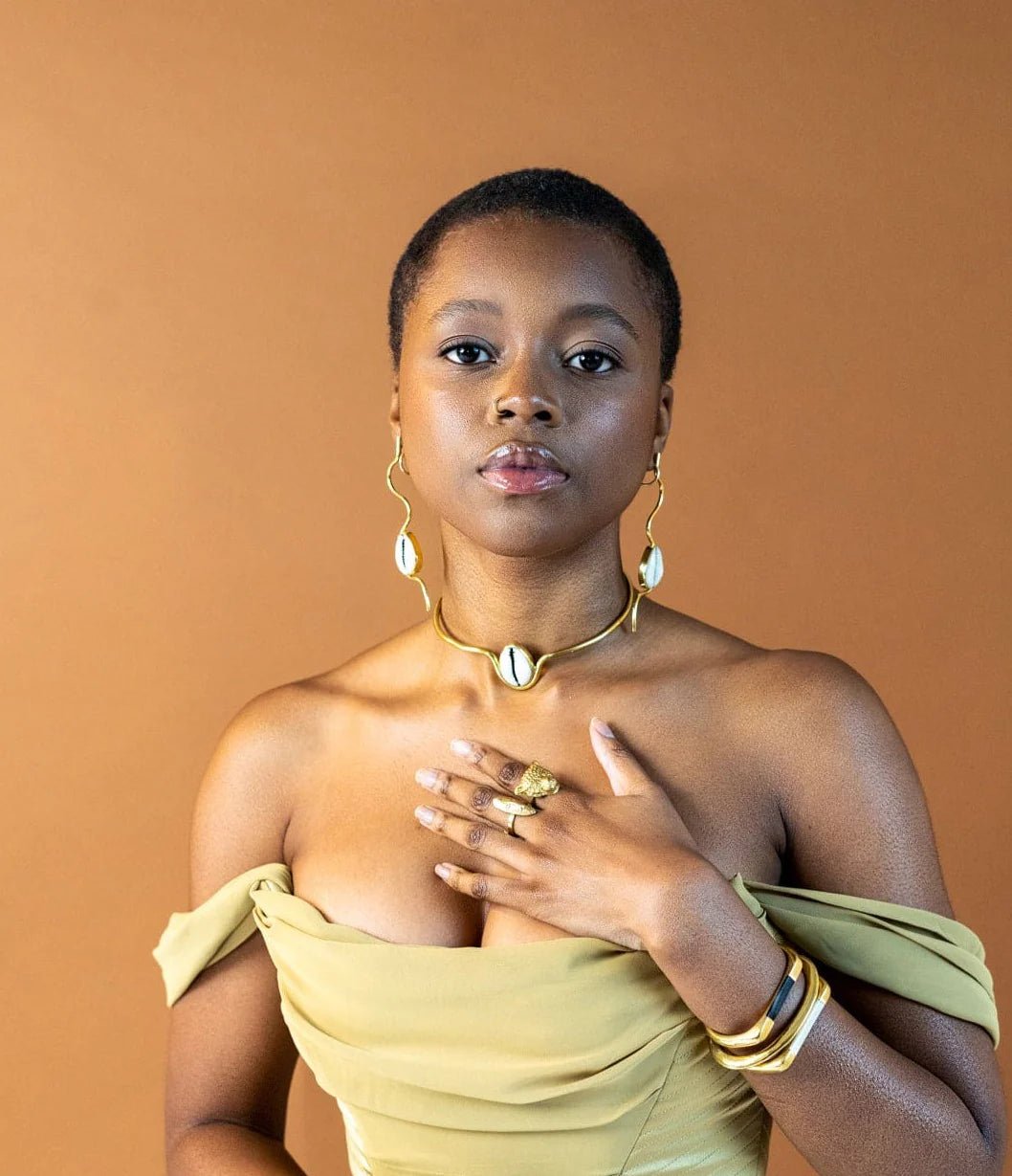 Furaha Recycled Brass Bangle - Thokmandee