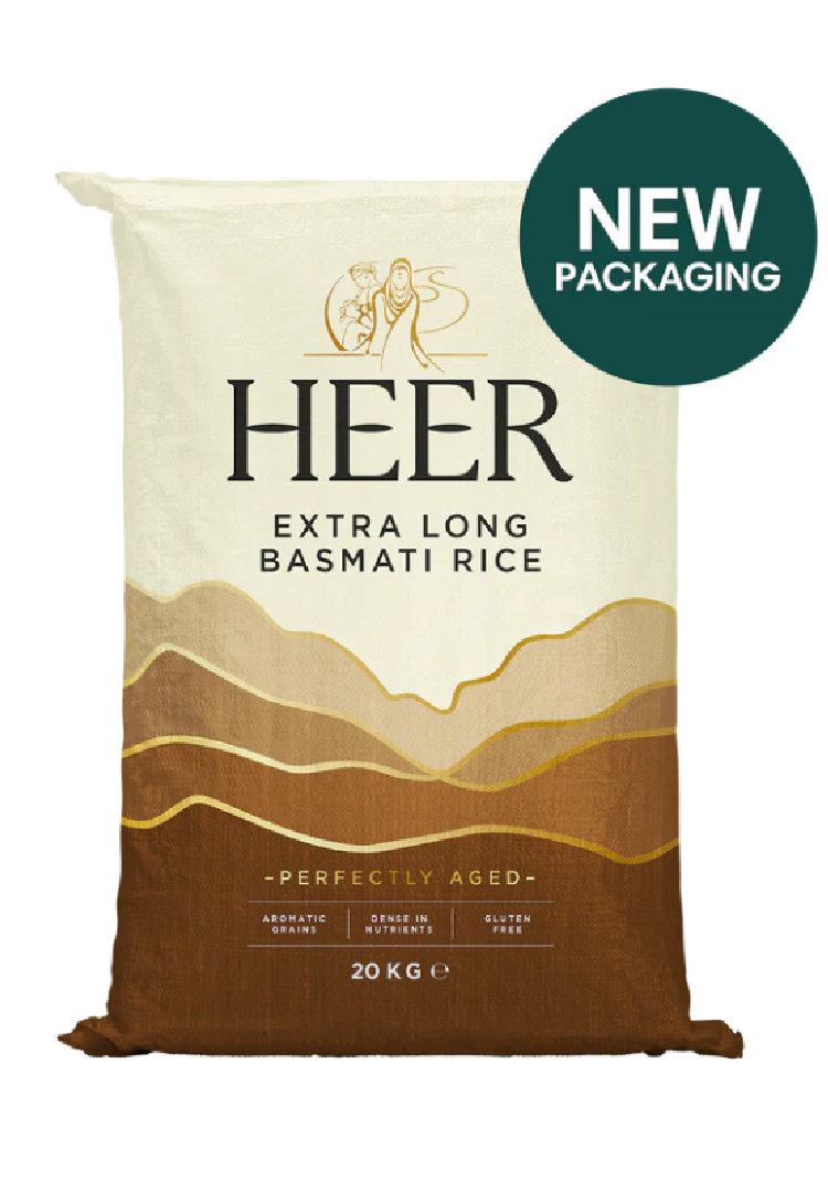 HEER EXTRA LONG BASMATI RICE 20kg (Pack of 1)