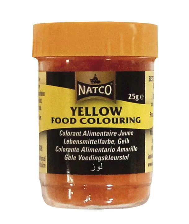 Natco Yellow Food Colouring - Powder 25g (Pack of 12)