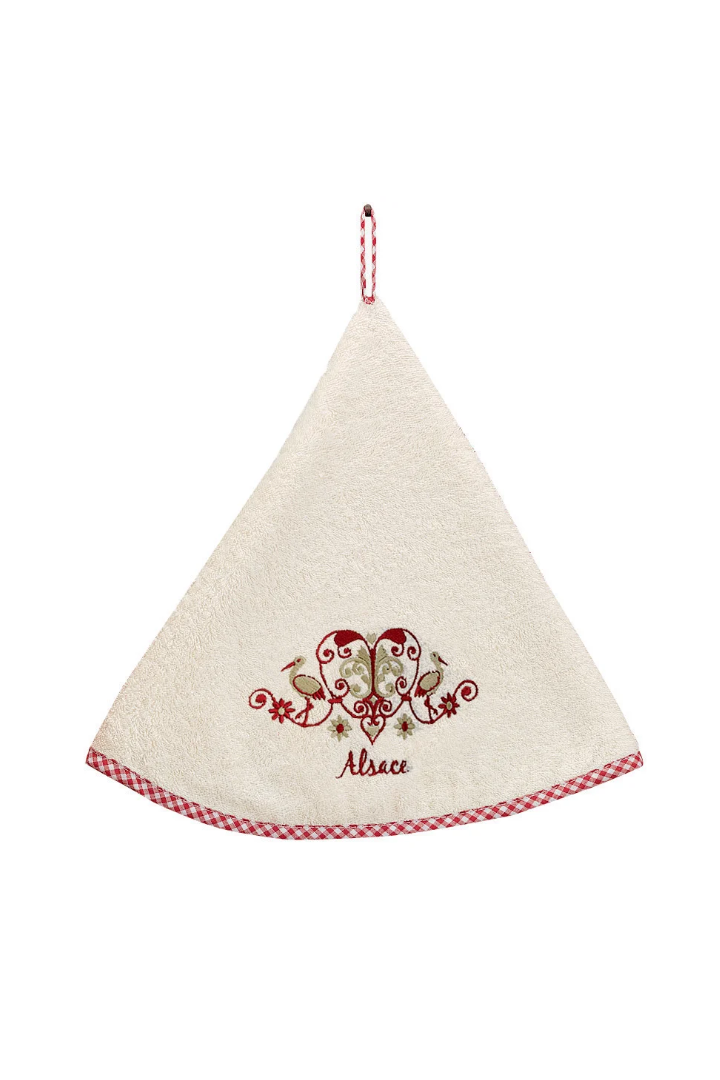Harz Round Hand Towel Ivoire Diameter 60 - Thokmandee