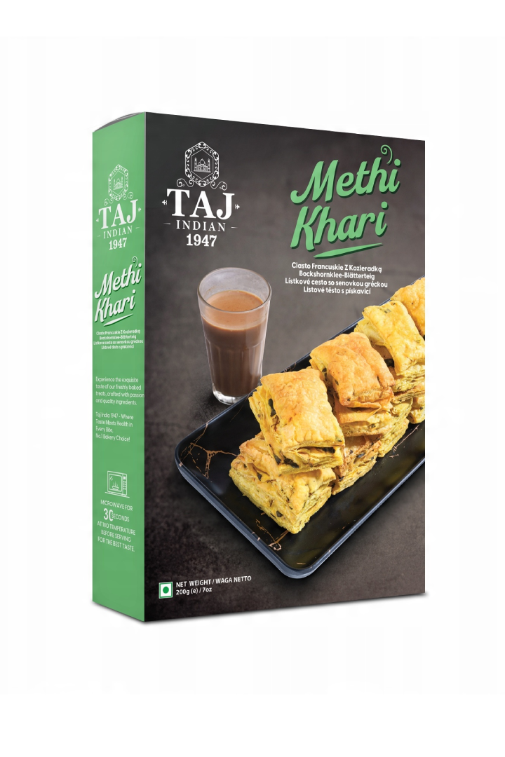 Taj Indian 1947 Methi Khari 200G x 15Pices - Thokmandee