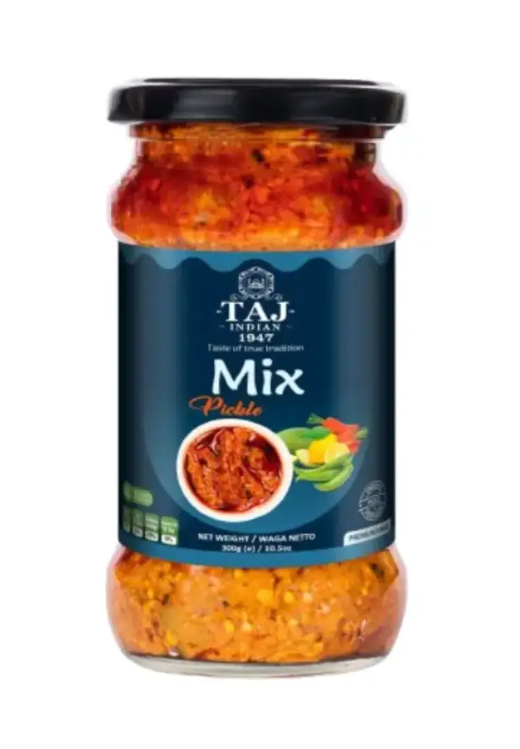 Taj Indian 1947 Mix Pickle 300G x 12Pieces - Thokmandee