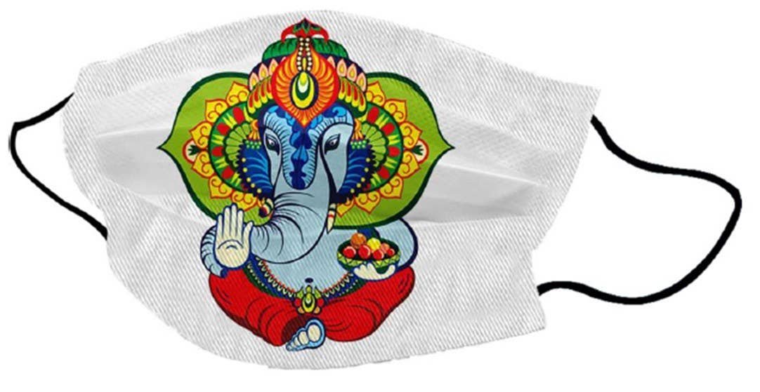 Yogi Mask Ganesh Modak Black - Thokmandee