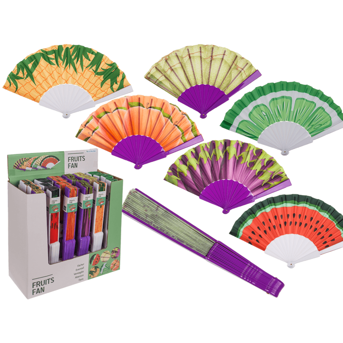 Plastic fan, fruits, - Thokmandee