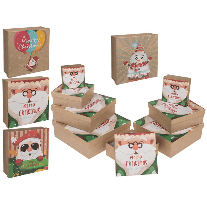 Cajas de regalo, temporada alegre, 4 unidades - Thokmandee