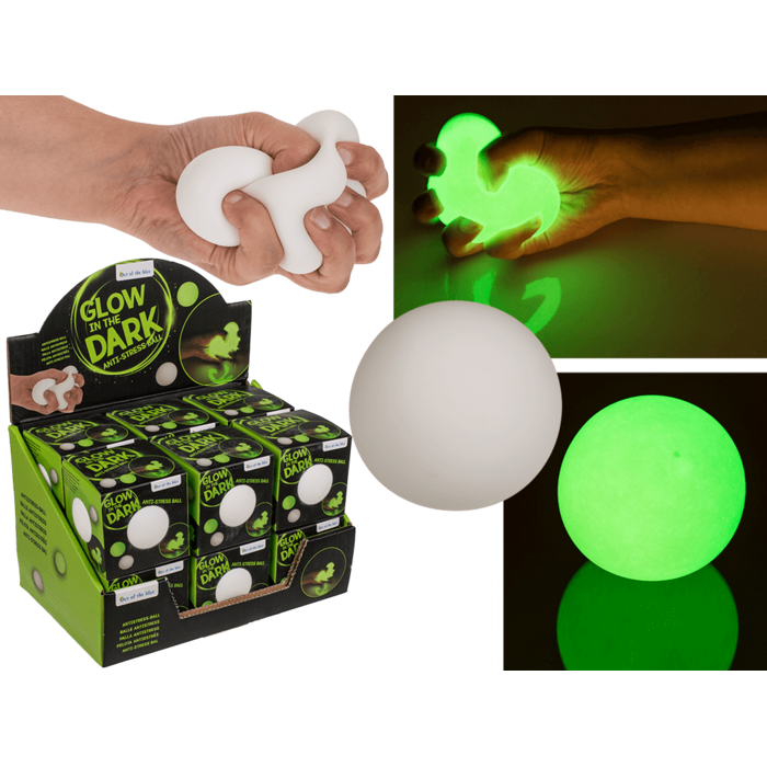 Squeeze anti stress ball, Glow in the dark, - Thokmandee