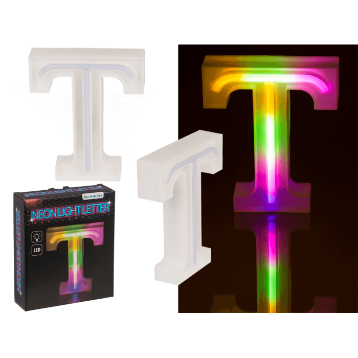 Neon Light Letter,T, Height: 16 cm, for - Thokmandee