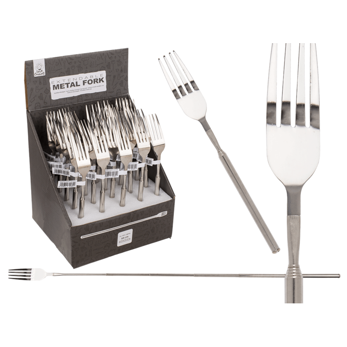 Extendable metal fork, Telescopic Fork, - Thokmandee