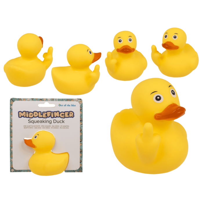 Middle finger Squeaking Duck, ca. 8 cm, - Thokmandee