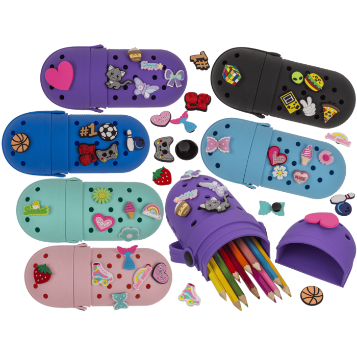 Charm Pencil Case, Sun Shoe, silicone, - Thokmandee