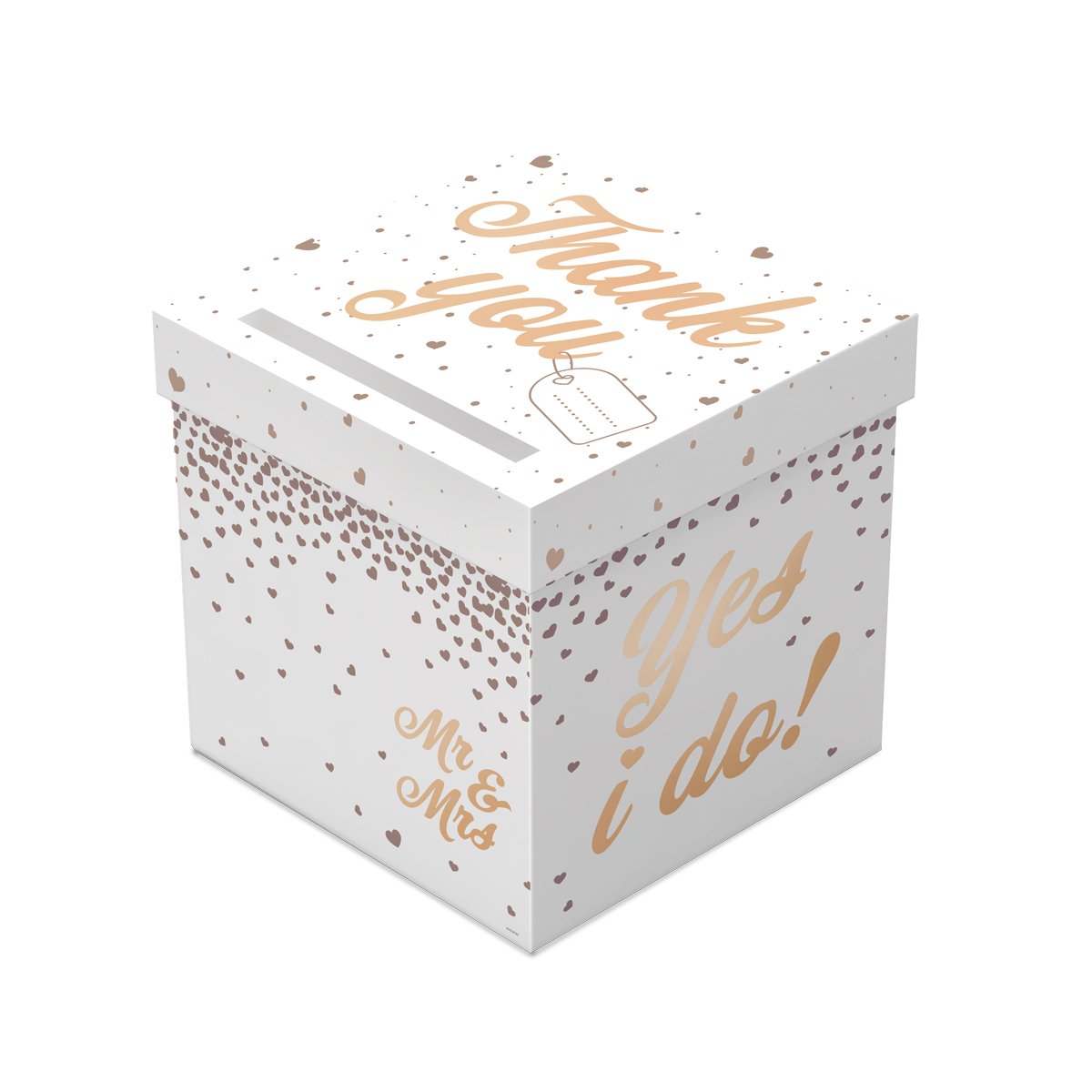 Wedding Rose Gold Letter Box - Thokmandee