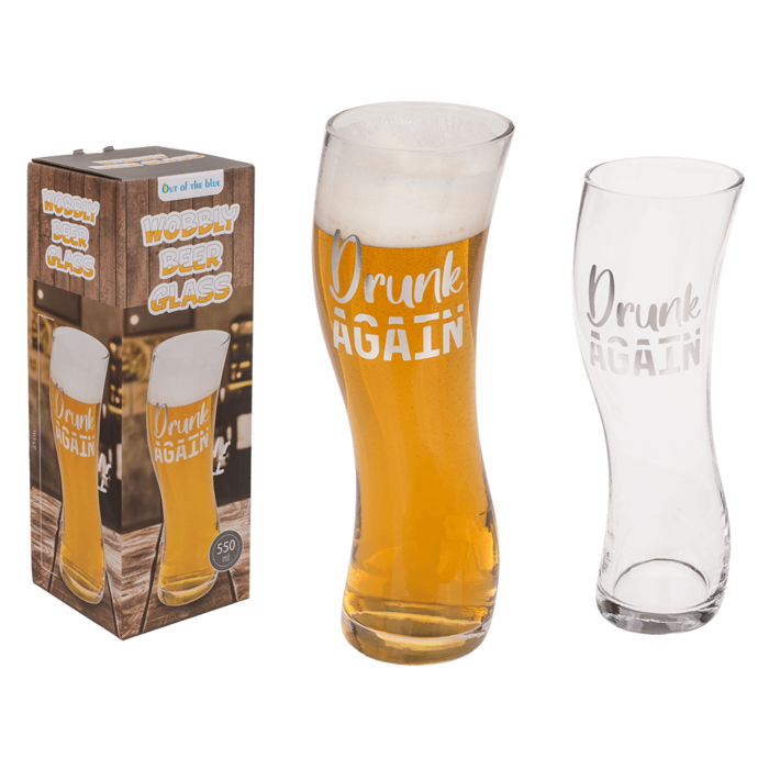 Wobbly beer glass, Drunk Again, - Thokmandee